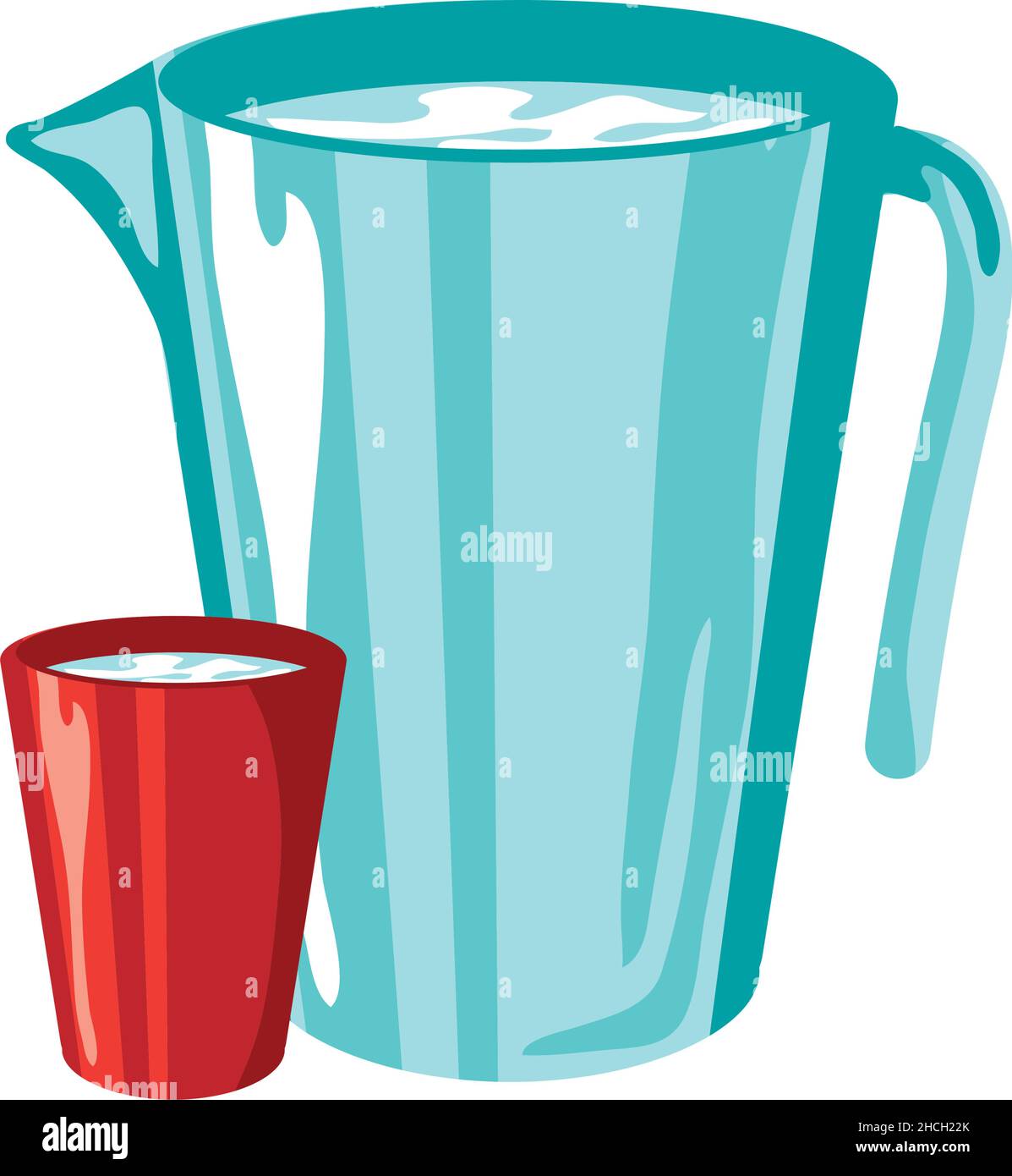 Clean water pitcher cartoon Cut Out Stock Images & Pictures - Alamy