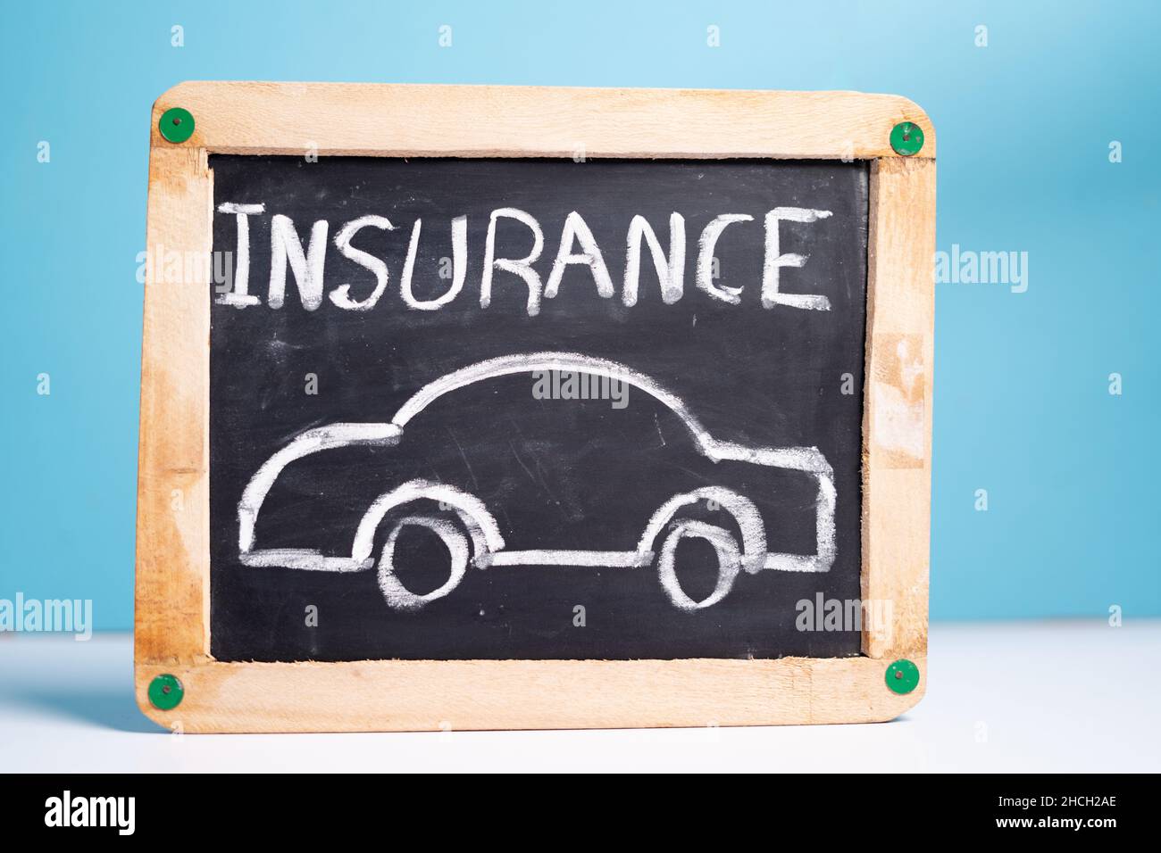concept of car or vehical insurence showing by placing vehicle ...