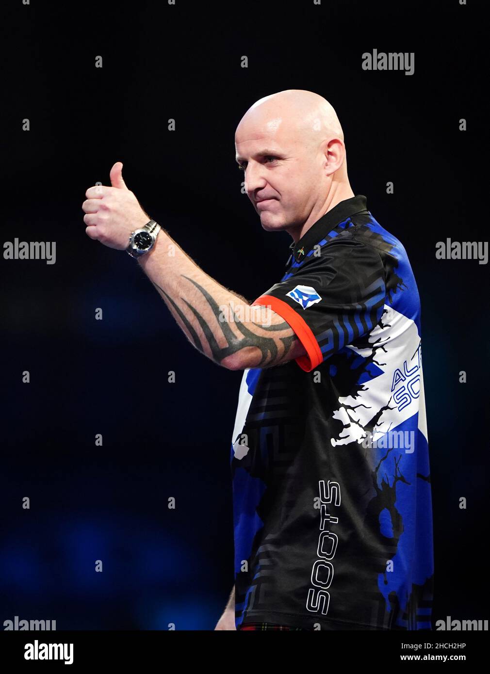 Alan Soutar reacts after beating Jose De Sousa during day twelve of the ...