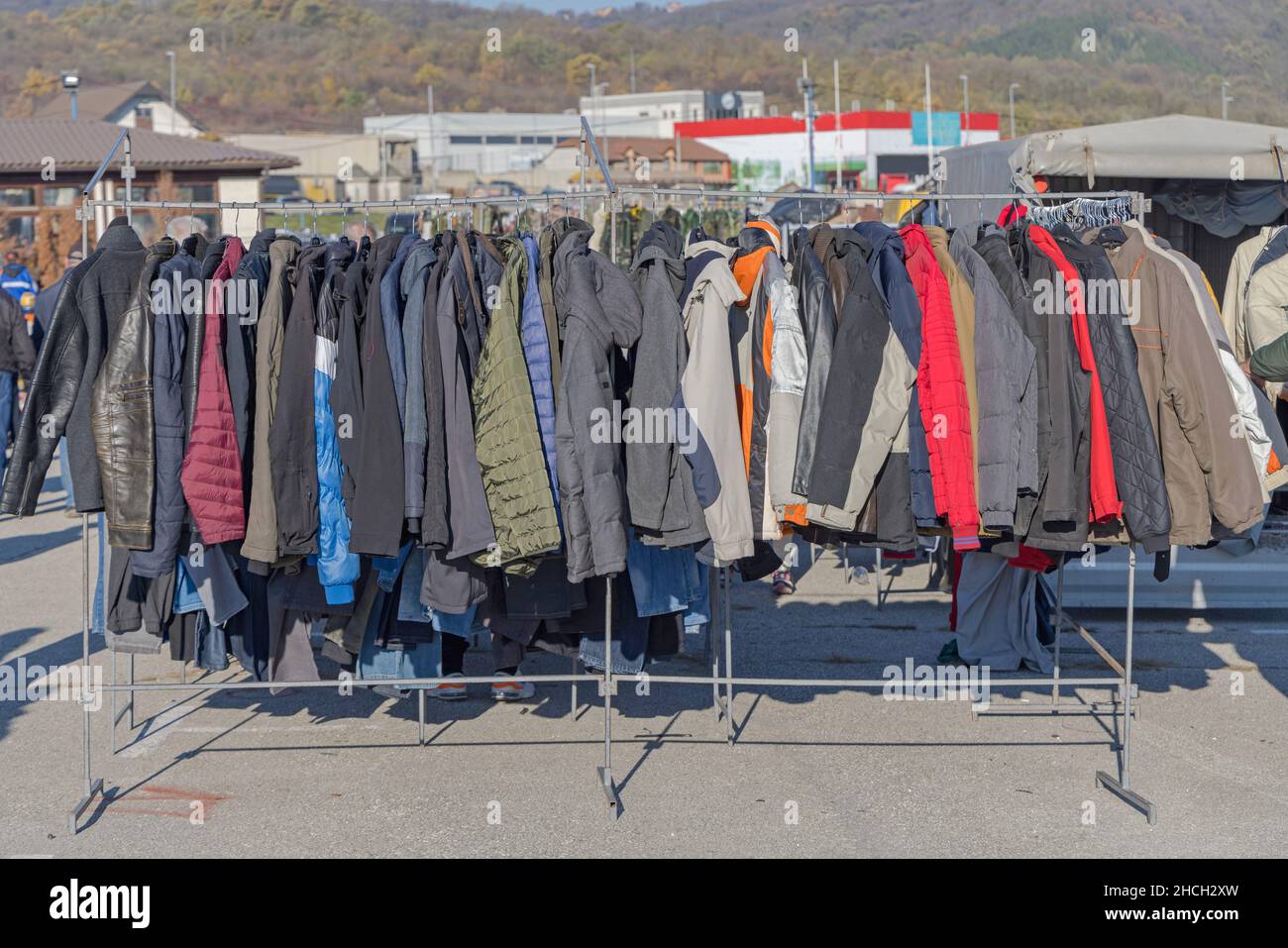 Winter clothing jackets coats outdoor hi-res stock photography and ...