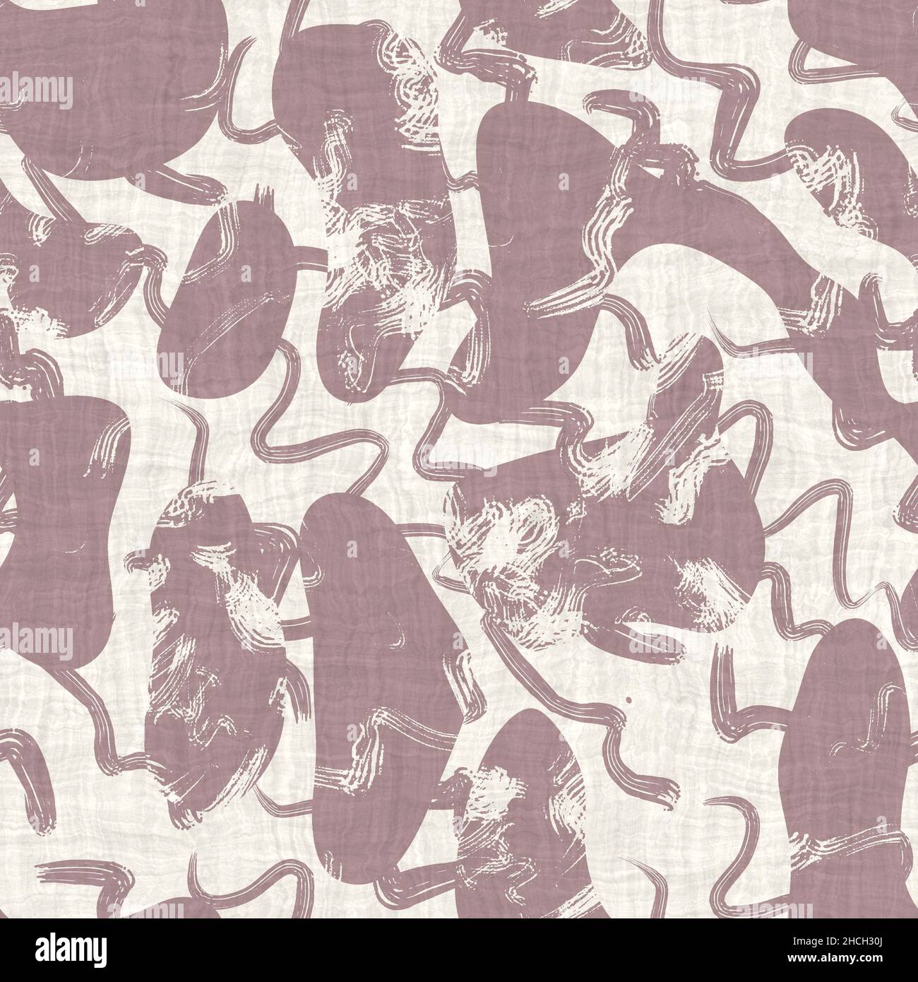 Seamless two tone hand drawn brushed effect pattern swatch. High ...