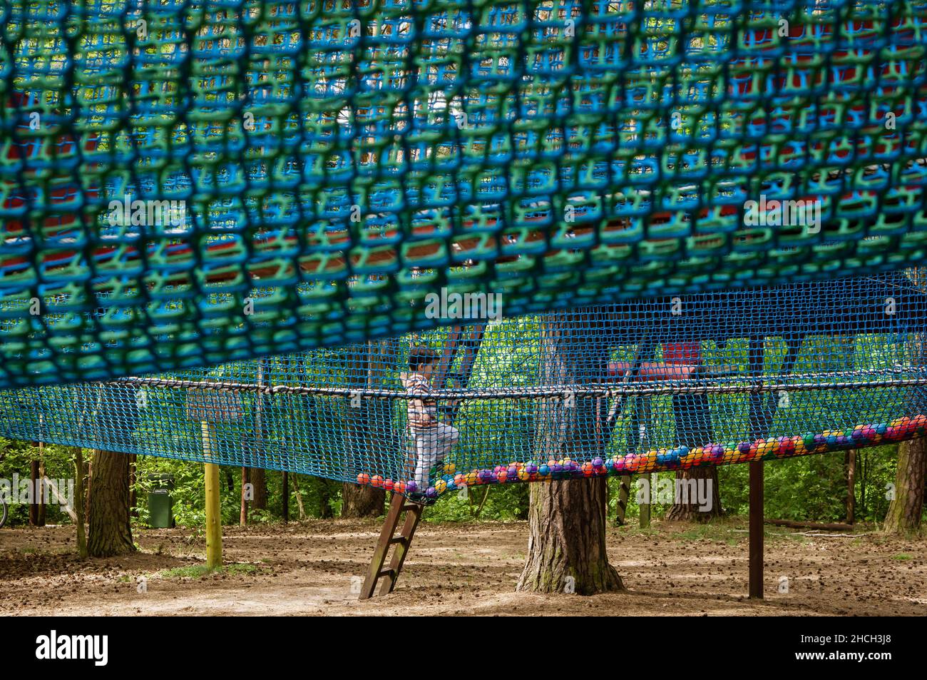 Climbing net hi-res stock photography and images - Alamy