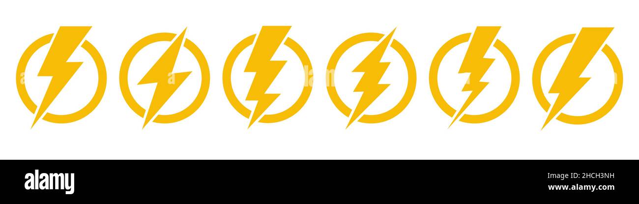 Flash icon set simple design Stock Vector Image & Art - Alamy