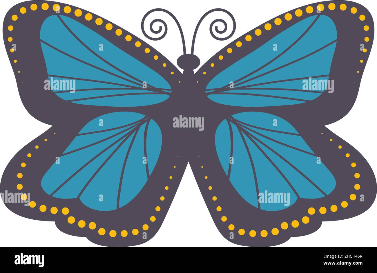 butterfly vector flat icon Stock Vector Image & Art - Alamy