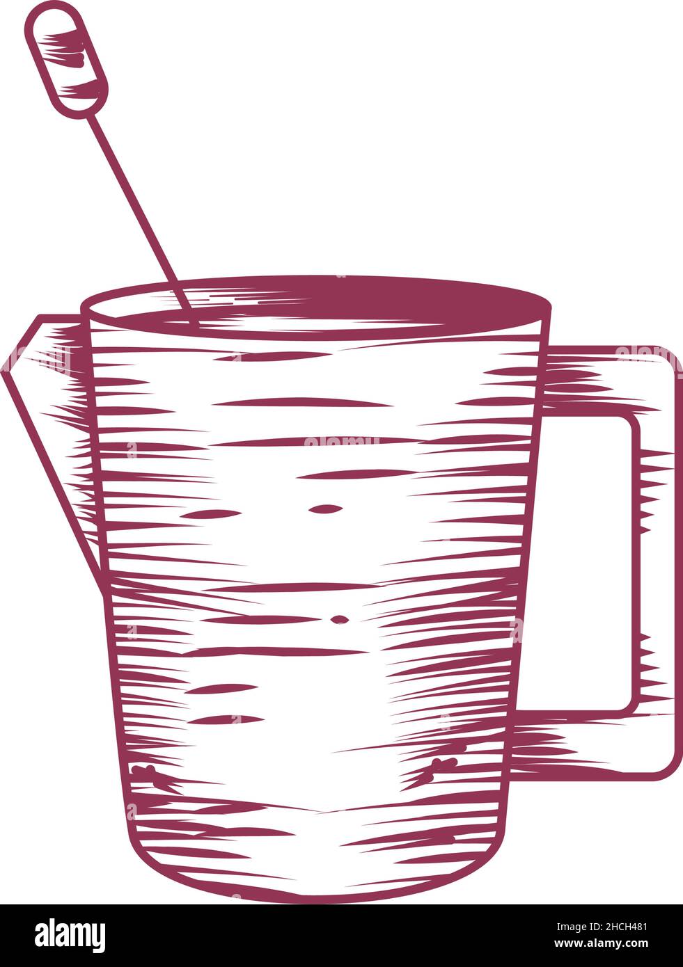 coffee cup and stick Stock Vector Image & Art - Alamy