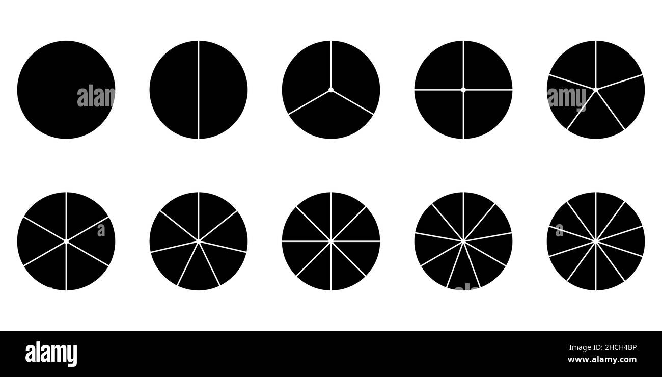 Segmented infographic Black and White Stock Photos & Images - Alamy