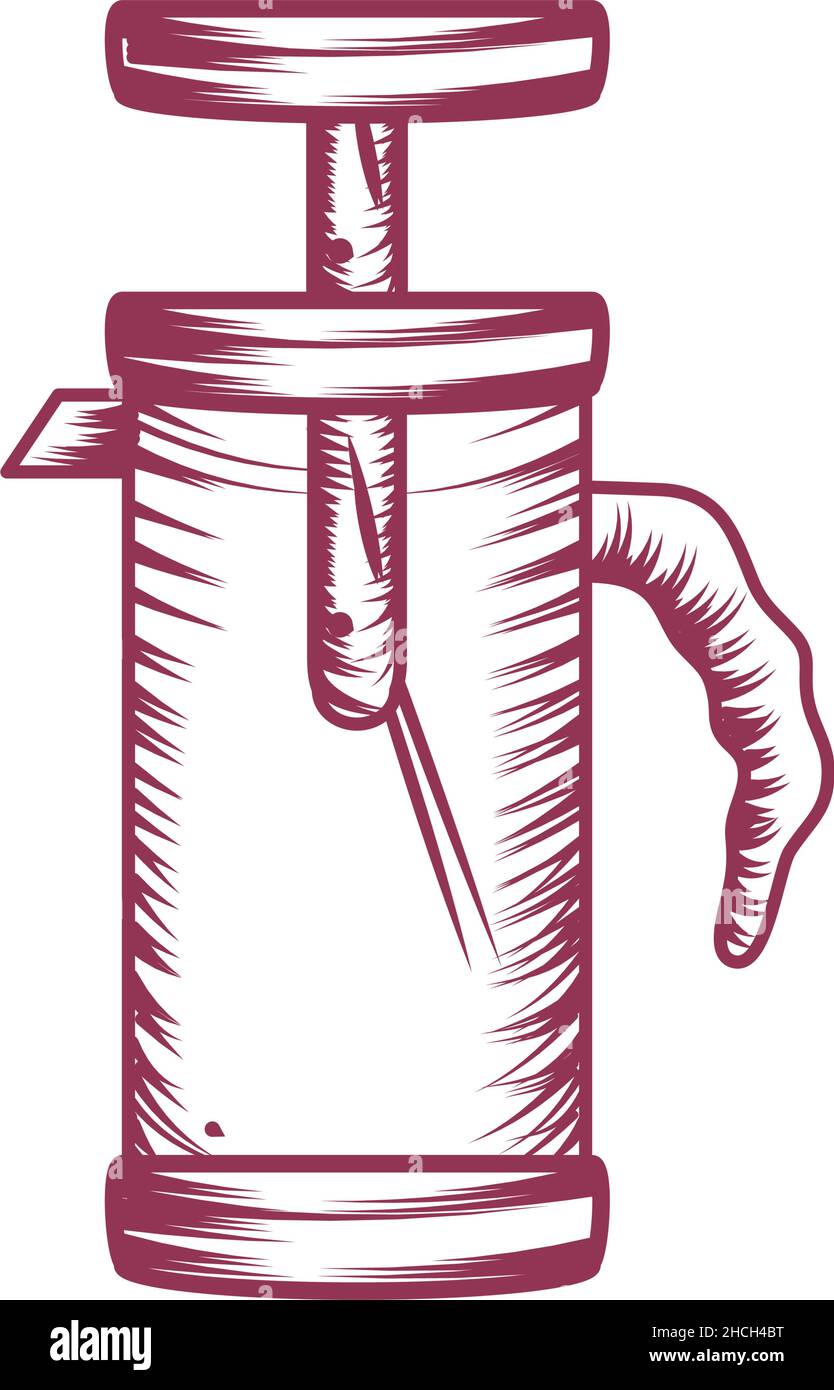 French press coffee in Stock Vector Images - Alamy