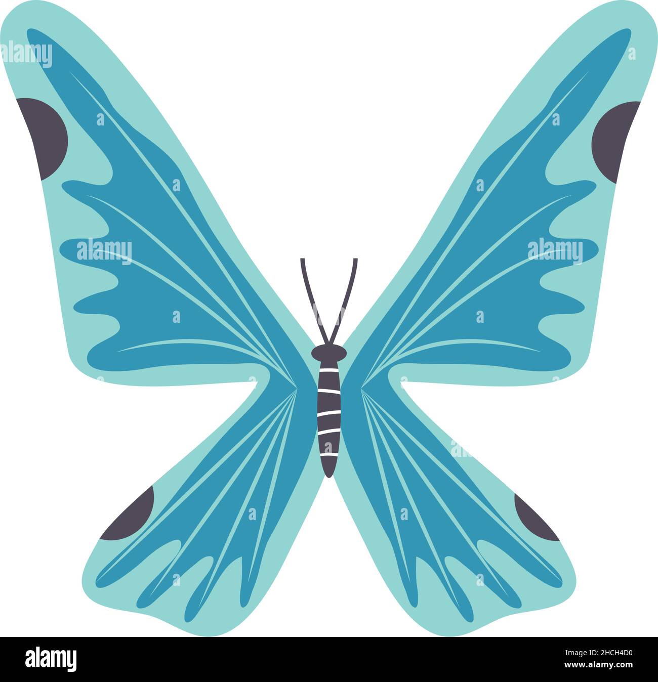 blue butterfly icon Stock Vector Image & Art - Alamy