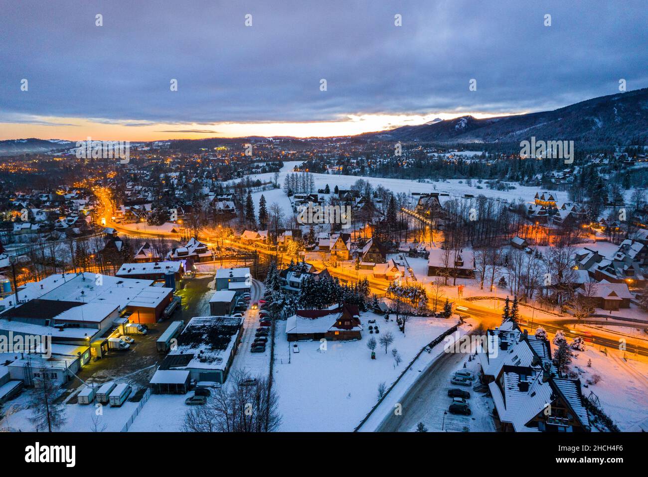 Winter in Zakopane Polish Tatra Mountains Podhale Region Stock Photo ...
