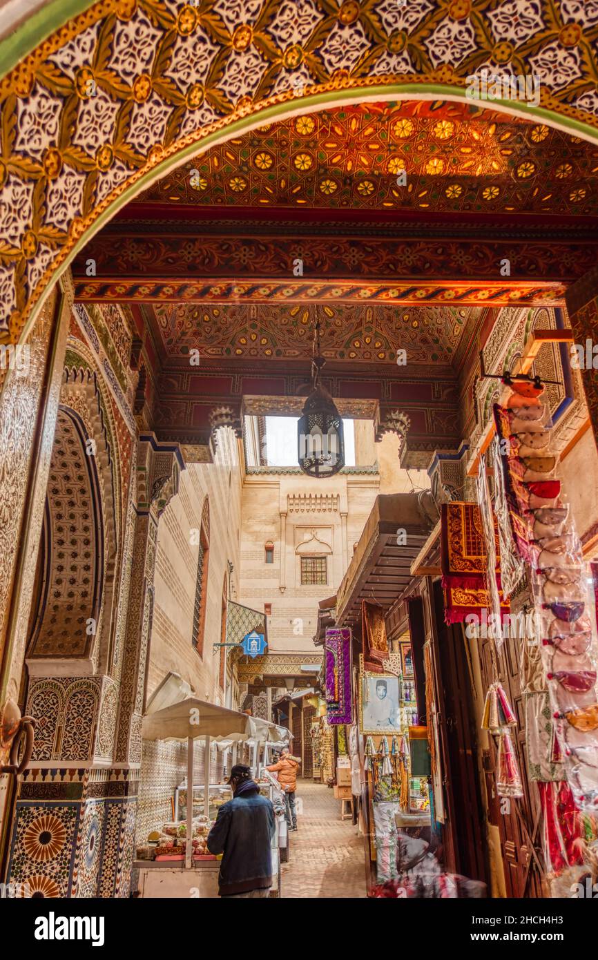 Fes Landmarks, Morocco Stock Photo - Alamy