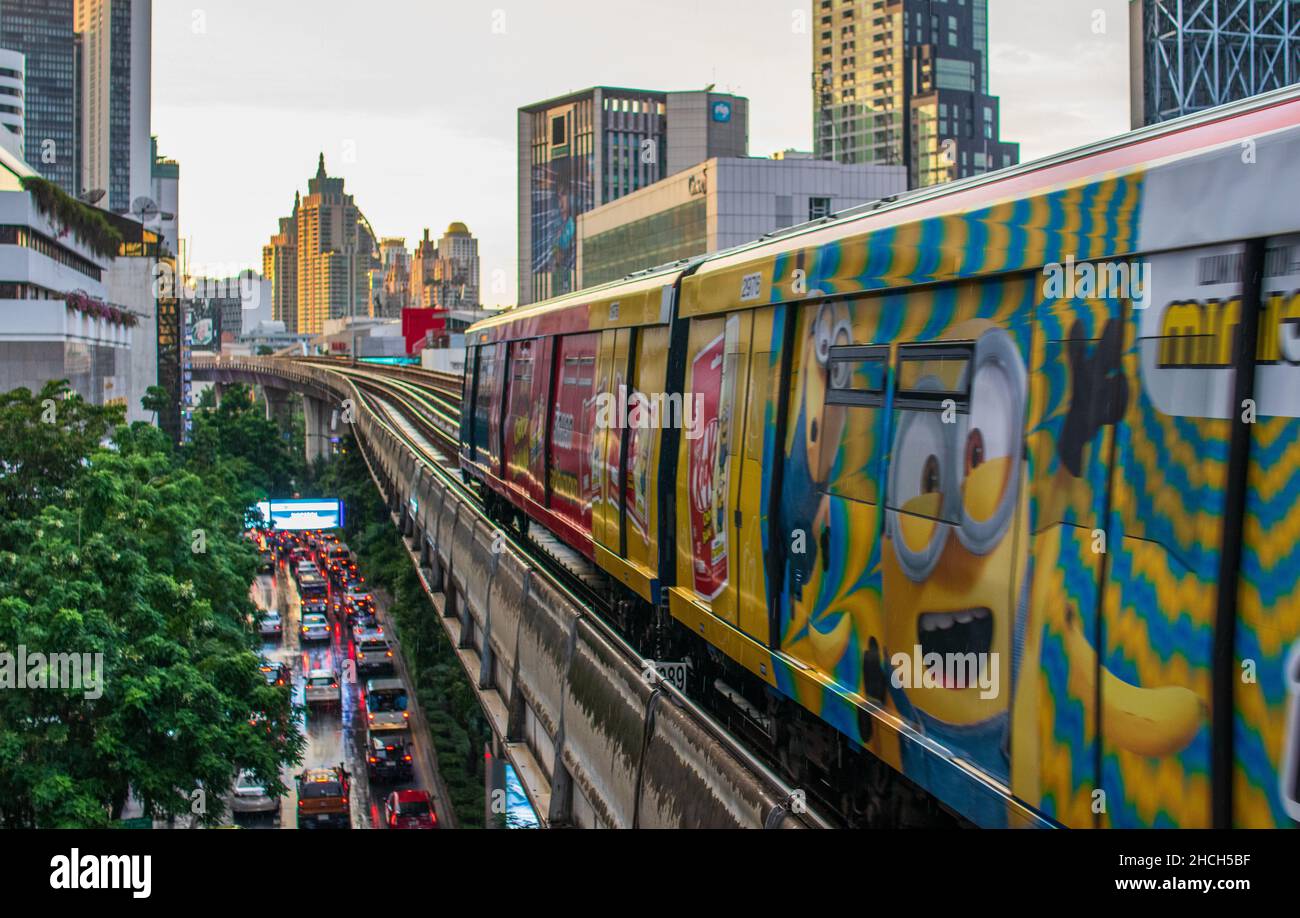 The BTS Skytrain in Bangkok, Thailand Stock Photo - Alamy