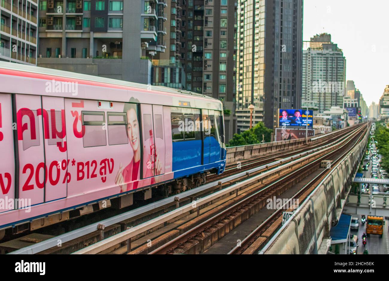 The BTS Skytrain in Bangkok, Thailand Stock Photo - Alamy