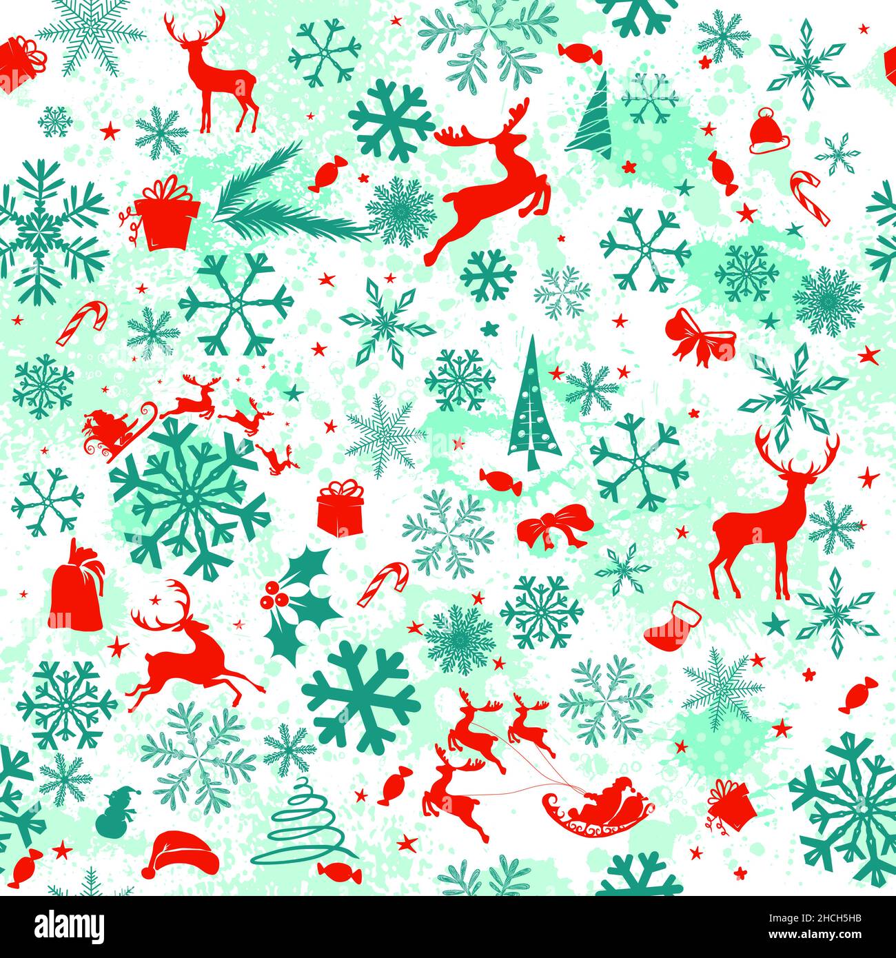 Seamless Christmas background. Vector illustration Stock Vector Image ...
