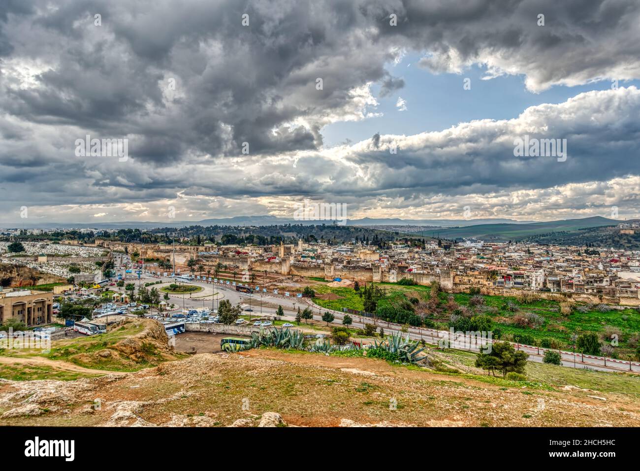 Fes Landmarks, Morocco Stock Photo - Alamy