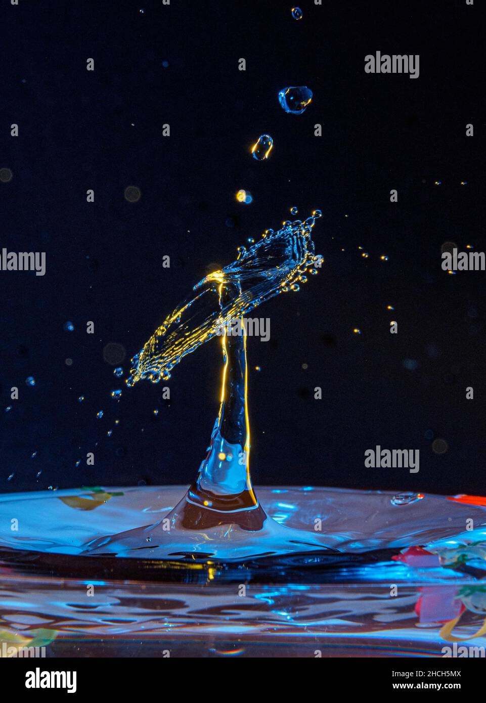 Dark background, drop paintings, still life, Baden-Wuerttemberg ...