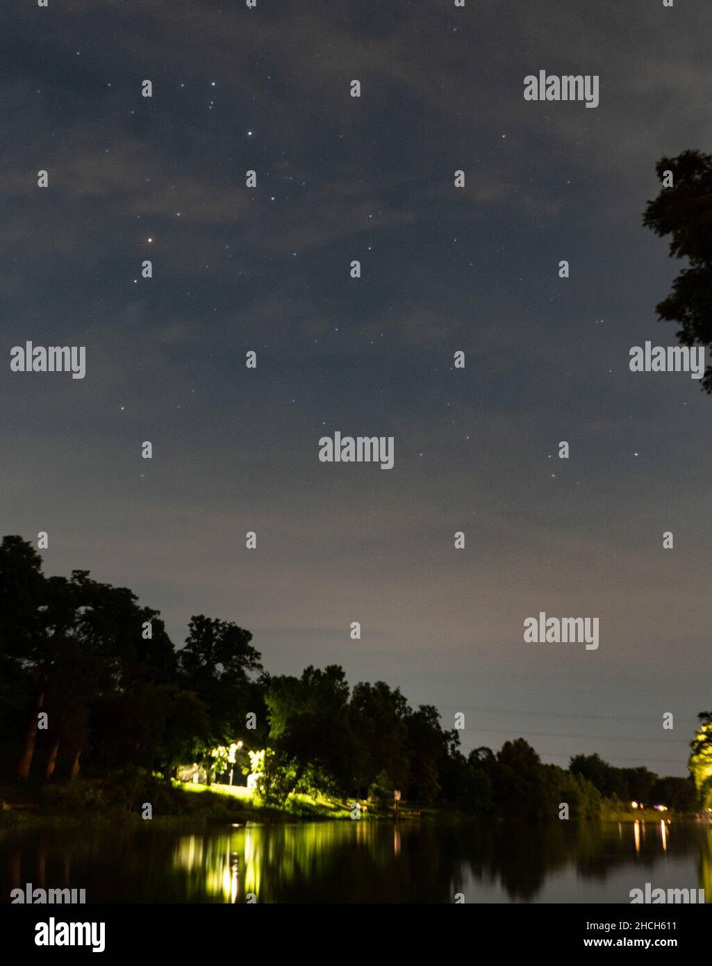 Scorpio over Lake McQueeney Stock Photo - Alamy