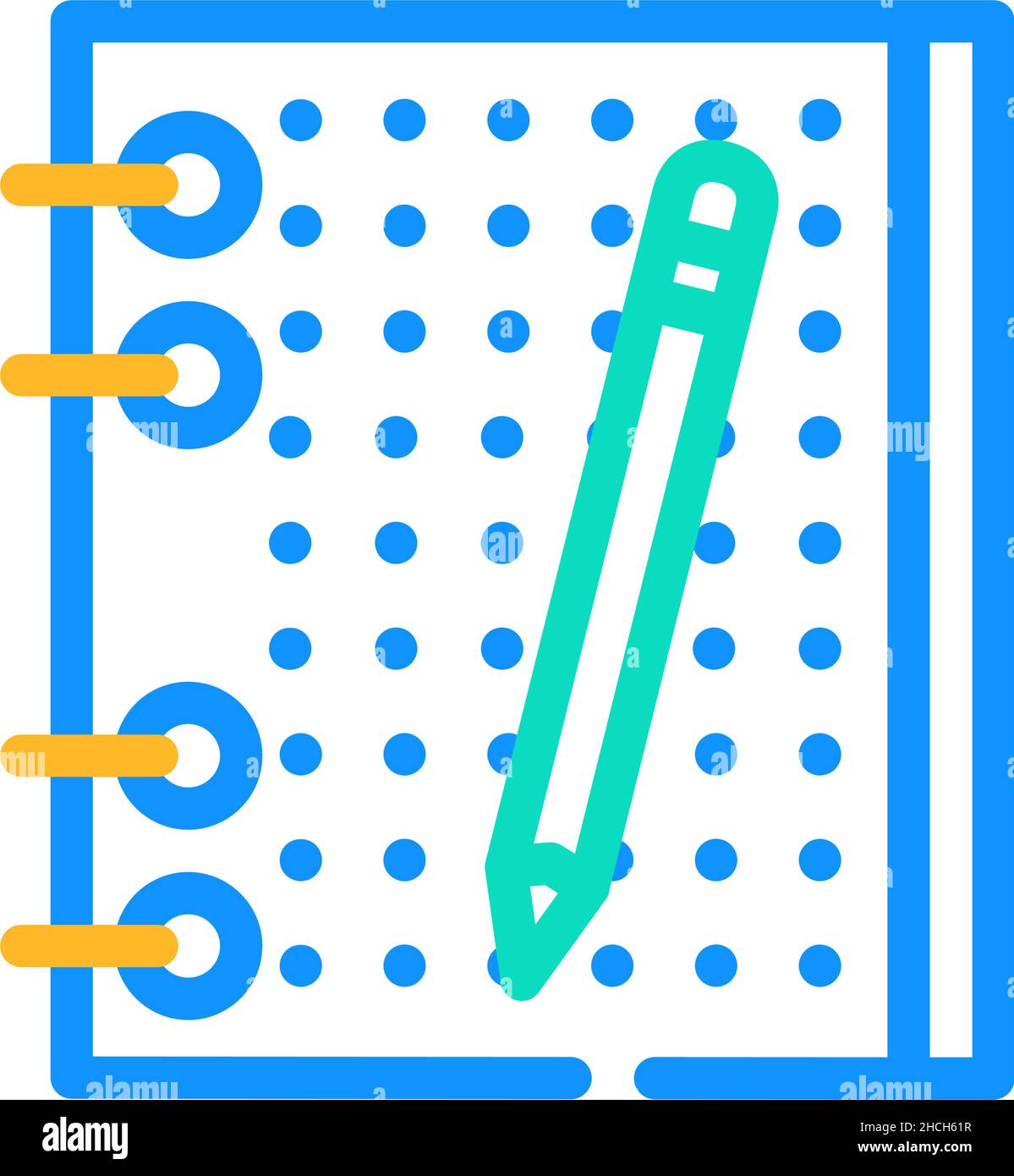 drawing diary color icon vector illustration Stock Vector Image & Art ...