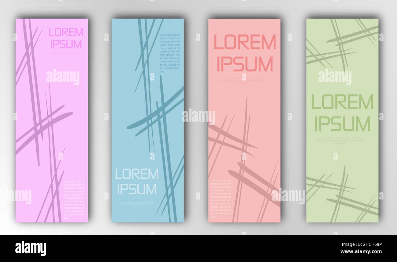 set of abstract patterns for banners, textures, textiles, cards ...