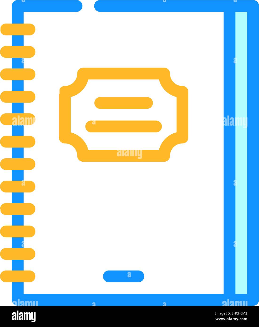 spring diary color icon vector illustration Stock Vector Image & Art ...