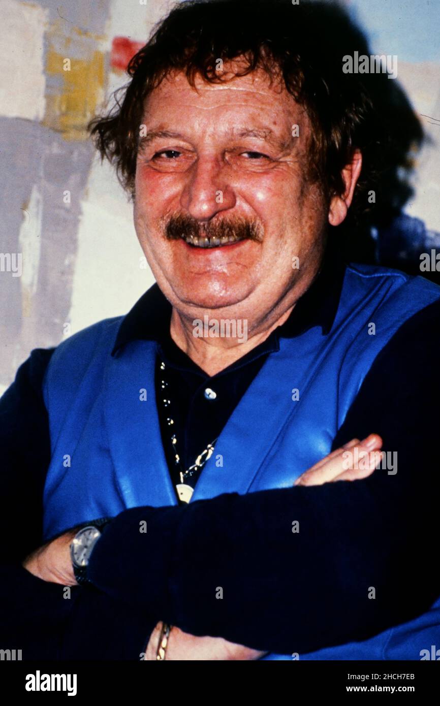 Archives 80ies: French actor Jacques Fabbri poses at home in Montmartre ...