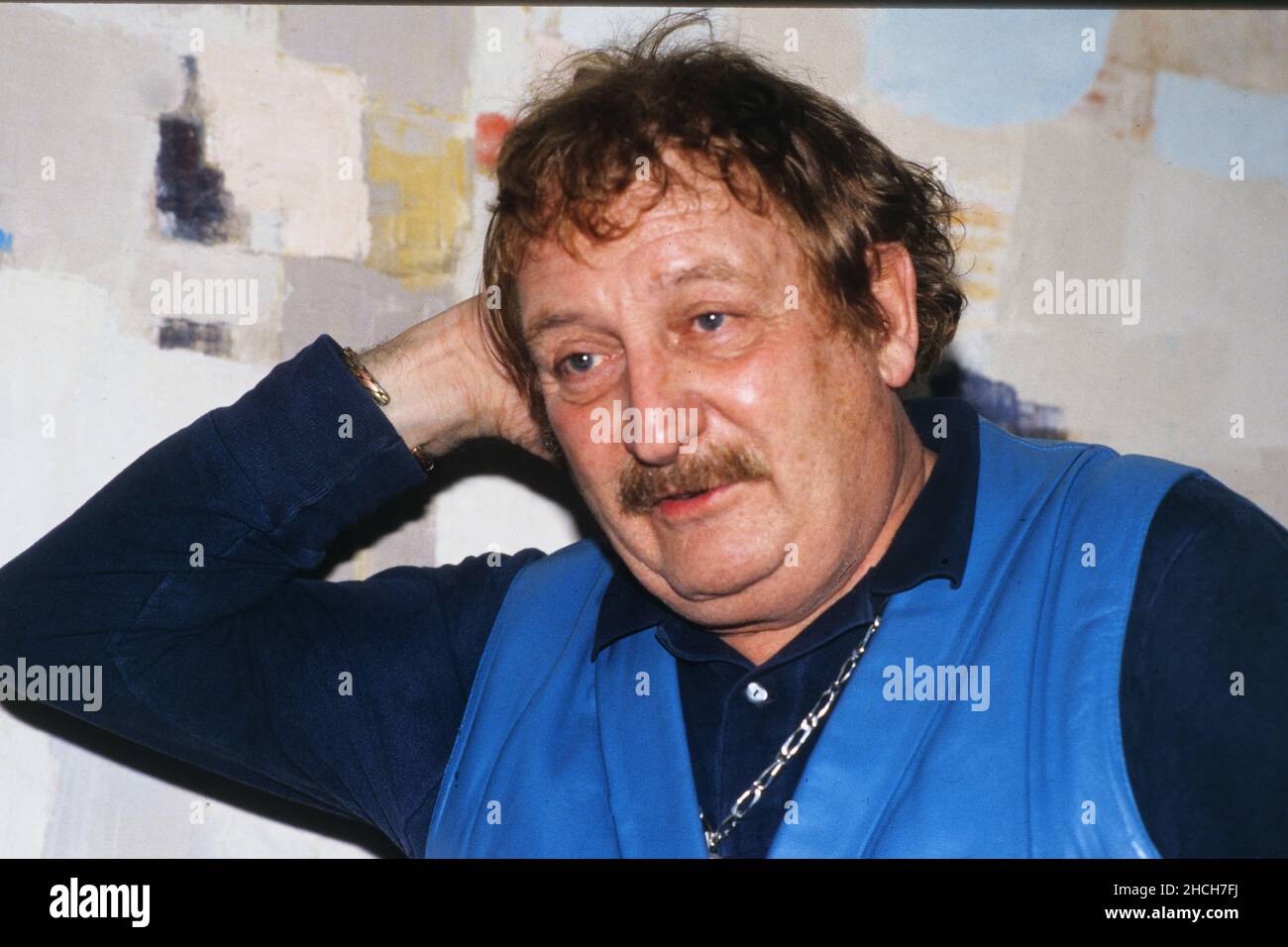 Archives 80ies: French actor Jacques Fabbri poses at home in Montmartre ...