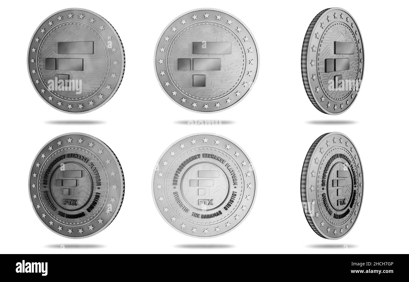 FTX NFT Bahamas, peer to peer, cryptocurrency platform symbol isolated ...