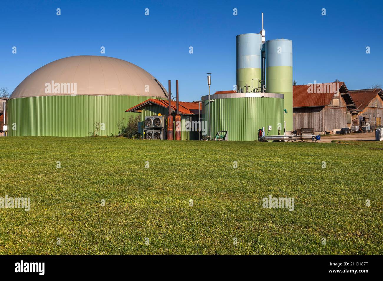 Plant for fodder drying and silo, Kempten, Allgaeu, Bavaria, Germany ...