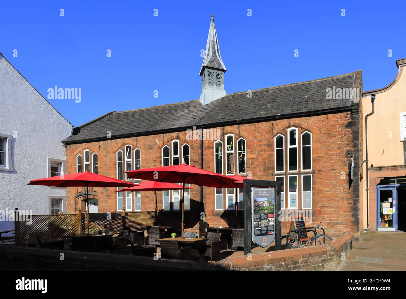 Penrith Library, St Andrews centre, St Andrews churchyard, Penrith town ...