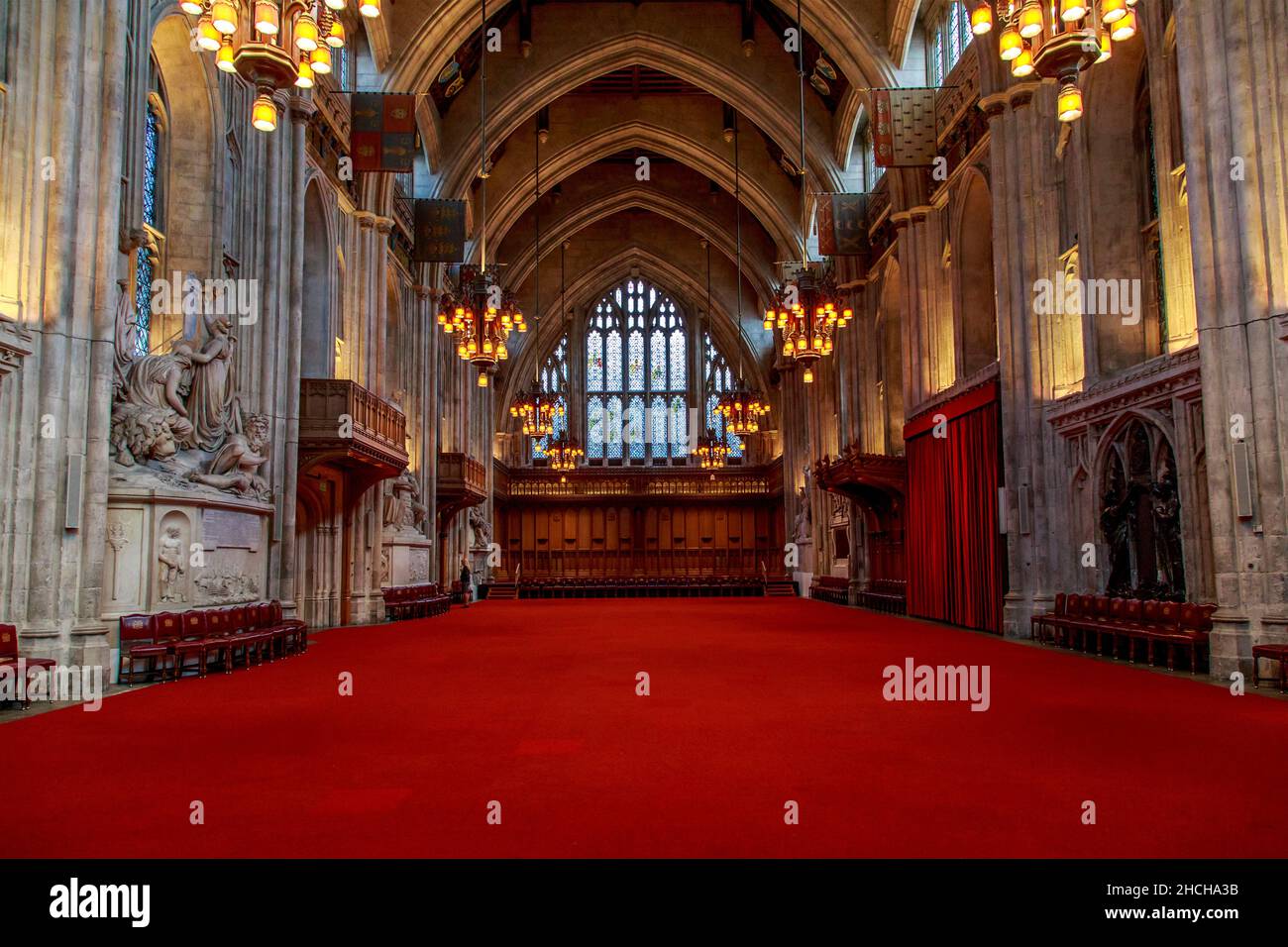 LONDON, GREAT BRITAIN - MAY 23, 2014: The main room of Guildhall is the ...