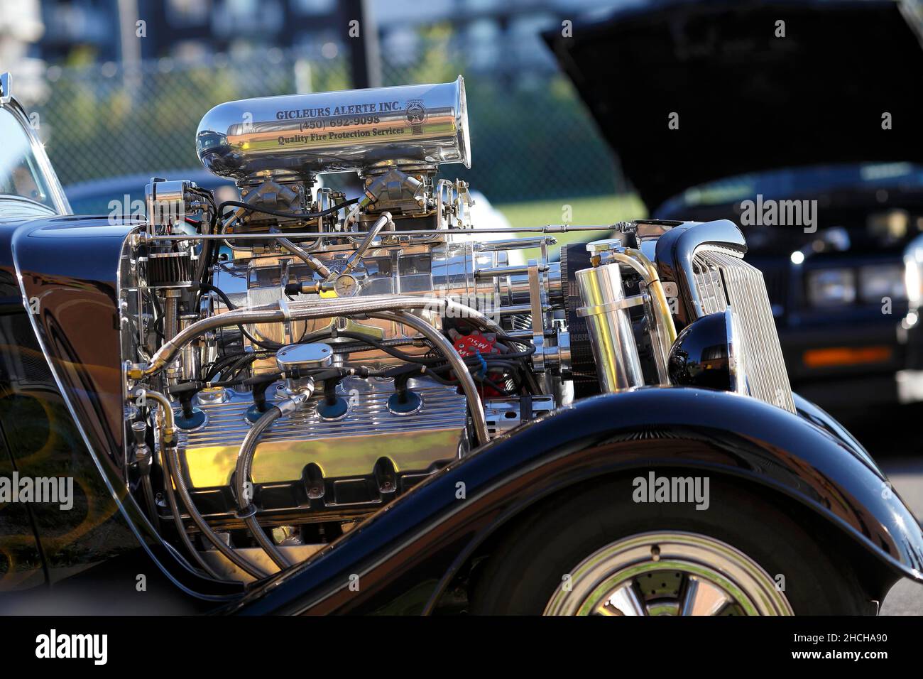 Car show, engine, Province of Quebec, Canada Stock Photo - Alamy