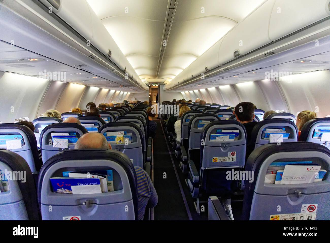 Boeing 737-800, flight from Stuttgart to Faro, Algarve, Portugal Stock ...