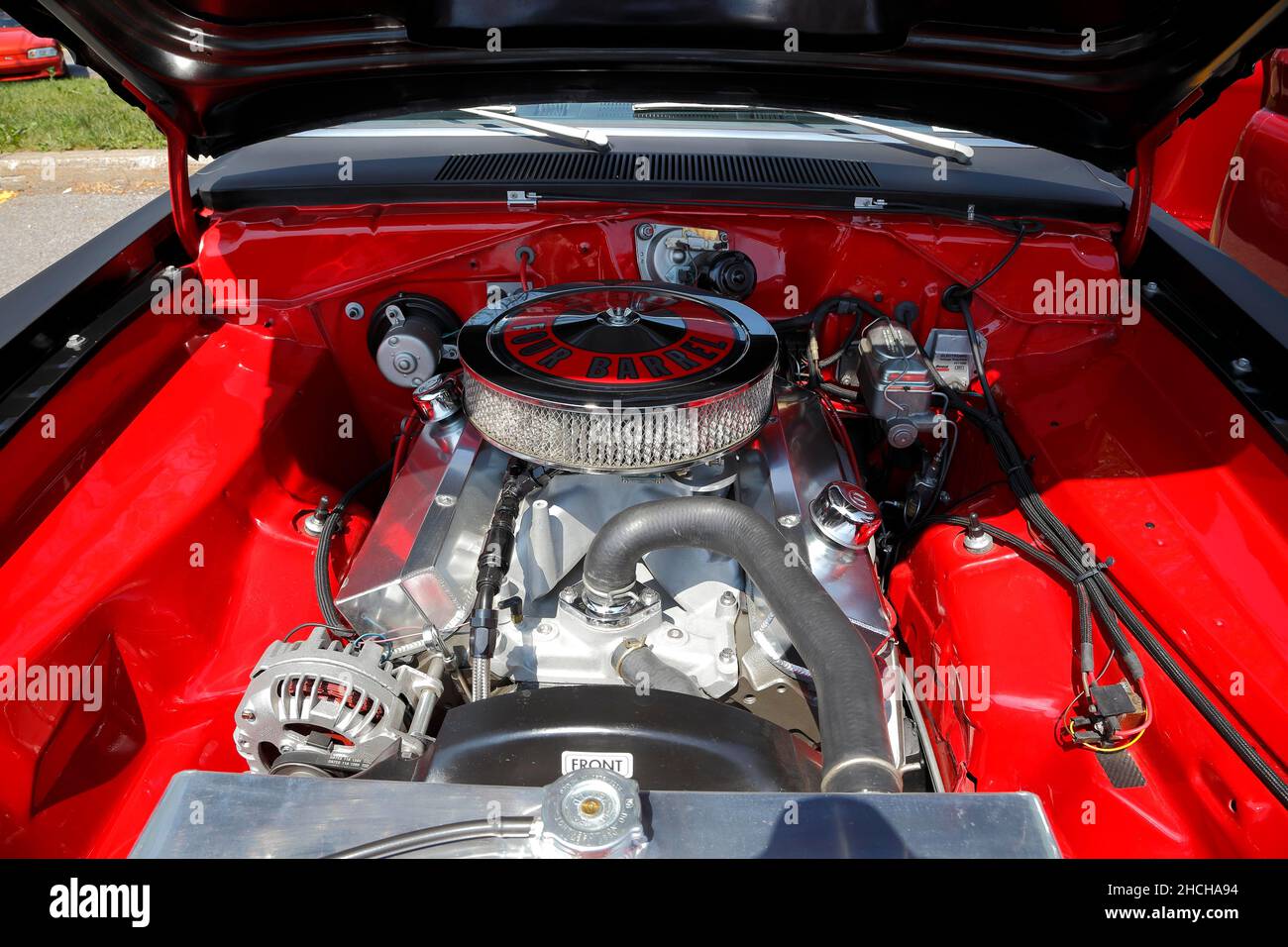 Car show, engine, Province of Quebec, Canada Stock Photo - Alamy