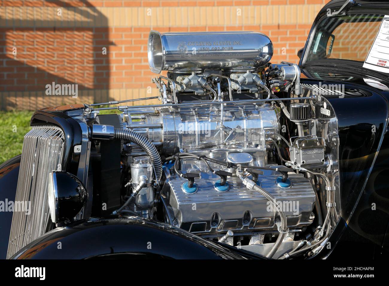 Car show, engine, Province of Quebec, Canada Stock Photo - Alamy