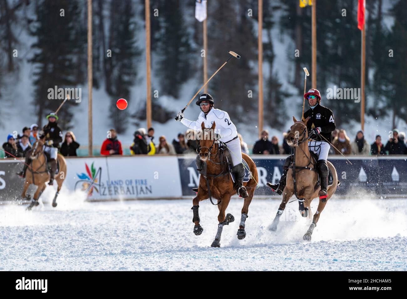 Valentin Novillo Astrada (white) of Team Maserati pursued by Alejandro ...