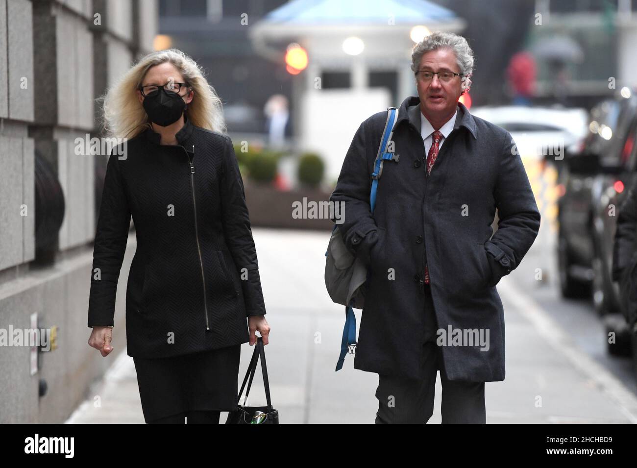 Defense attorneys Laura Menninger and Jeffrey Pagliuca arriving at the ...