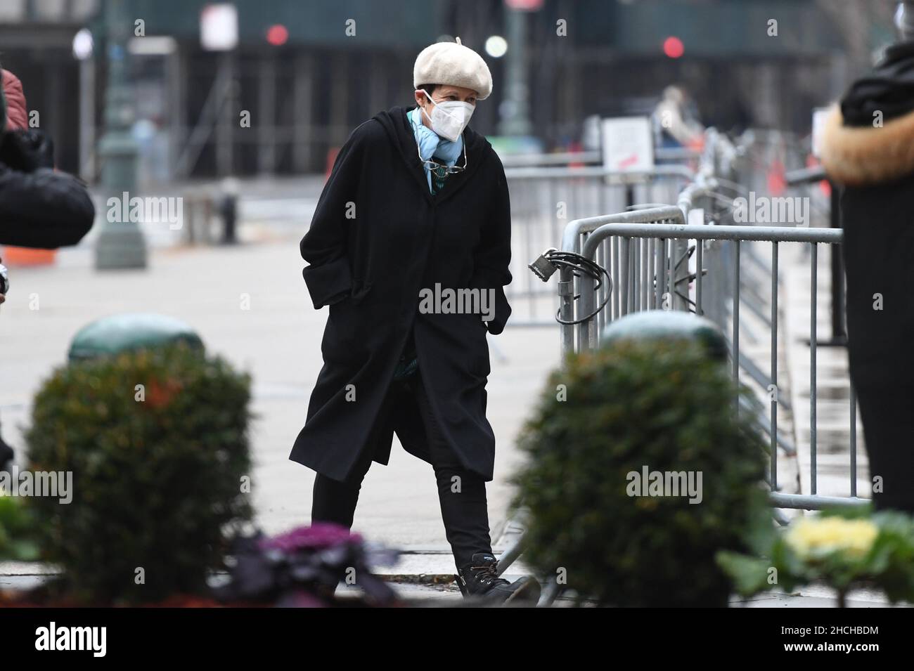 Isabel Maxwell arriving at the federal courthouse in the Southern ...