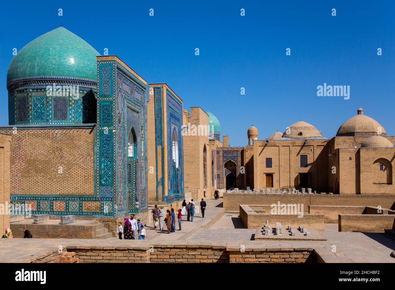 Shohizinda, Tomb Street of 11 Mausoleums, Samarkand, Uzbekistan ...