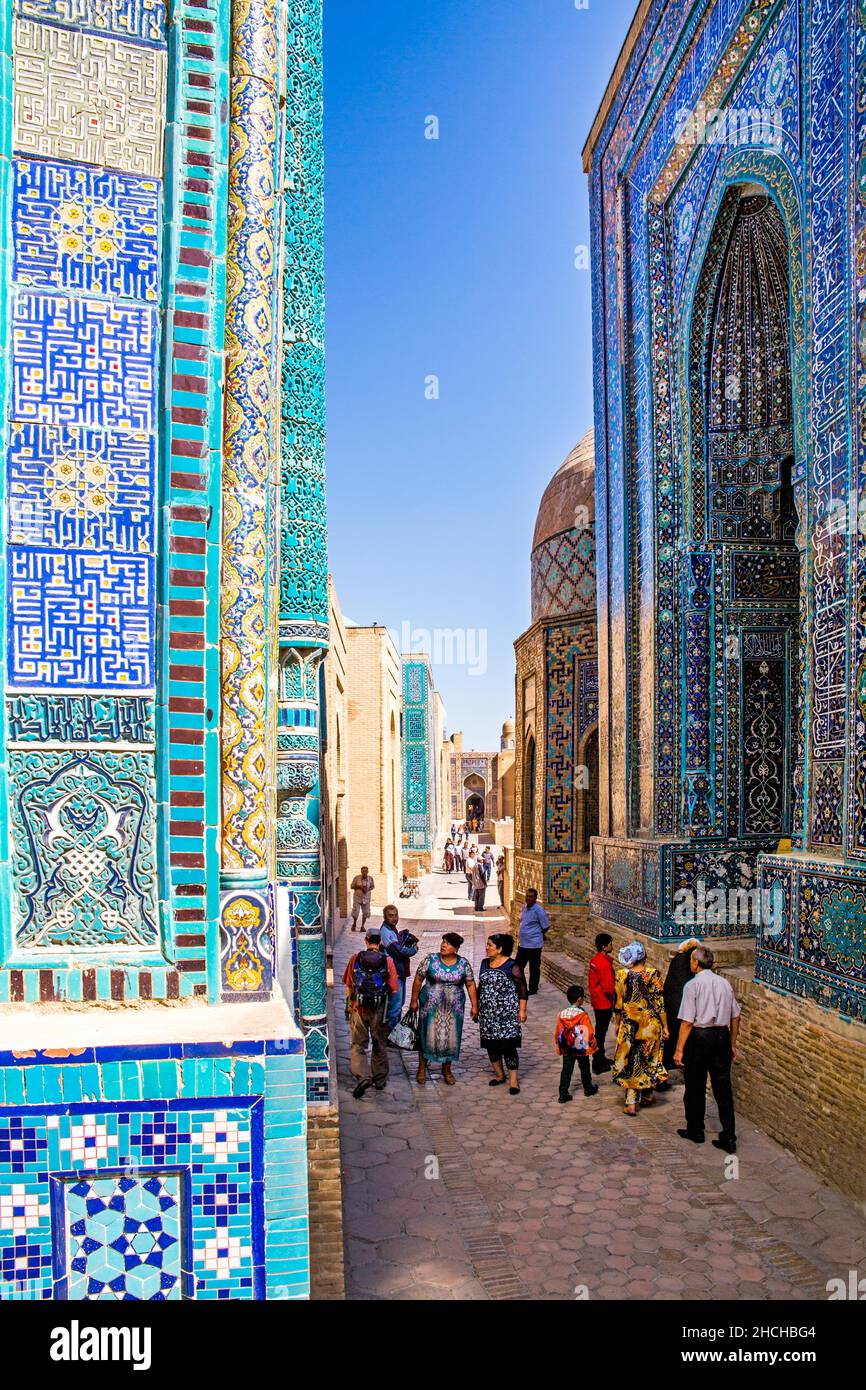 Tuglu Tegin and Emirsade Mausoleums, Shohizinda, Tomb Street of 11 ...