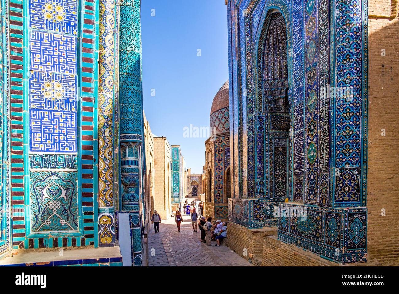 Tuglu Tegin and Emirsade Mausoleums, Shohizinda, Tomb Street of 11 ...