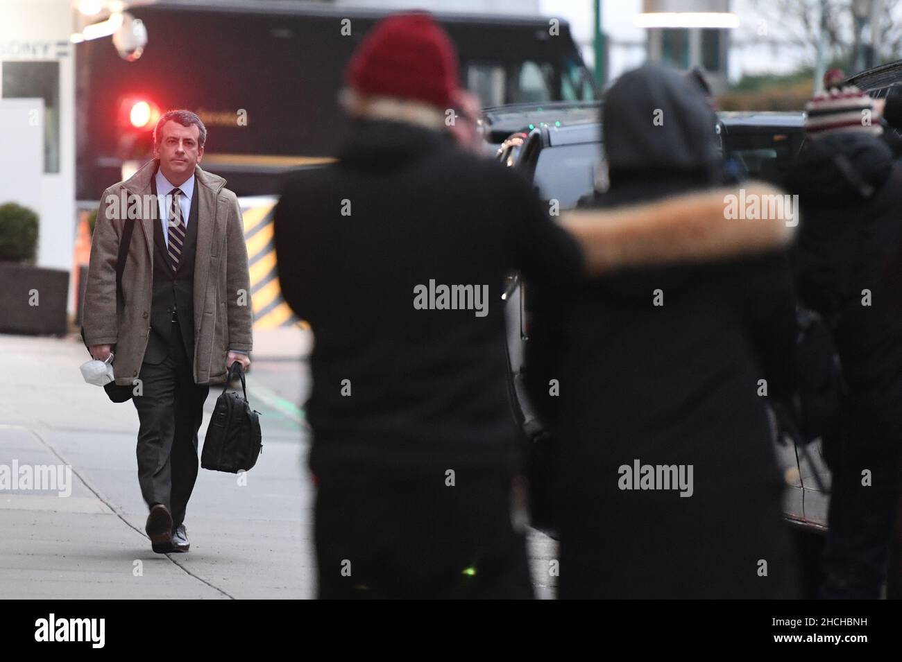 New York, USA. 29th Dec, 2021. Defense counsel Christian Everdell ...