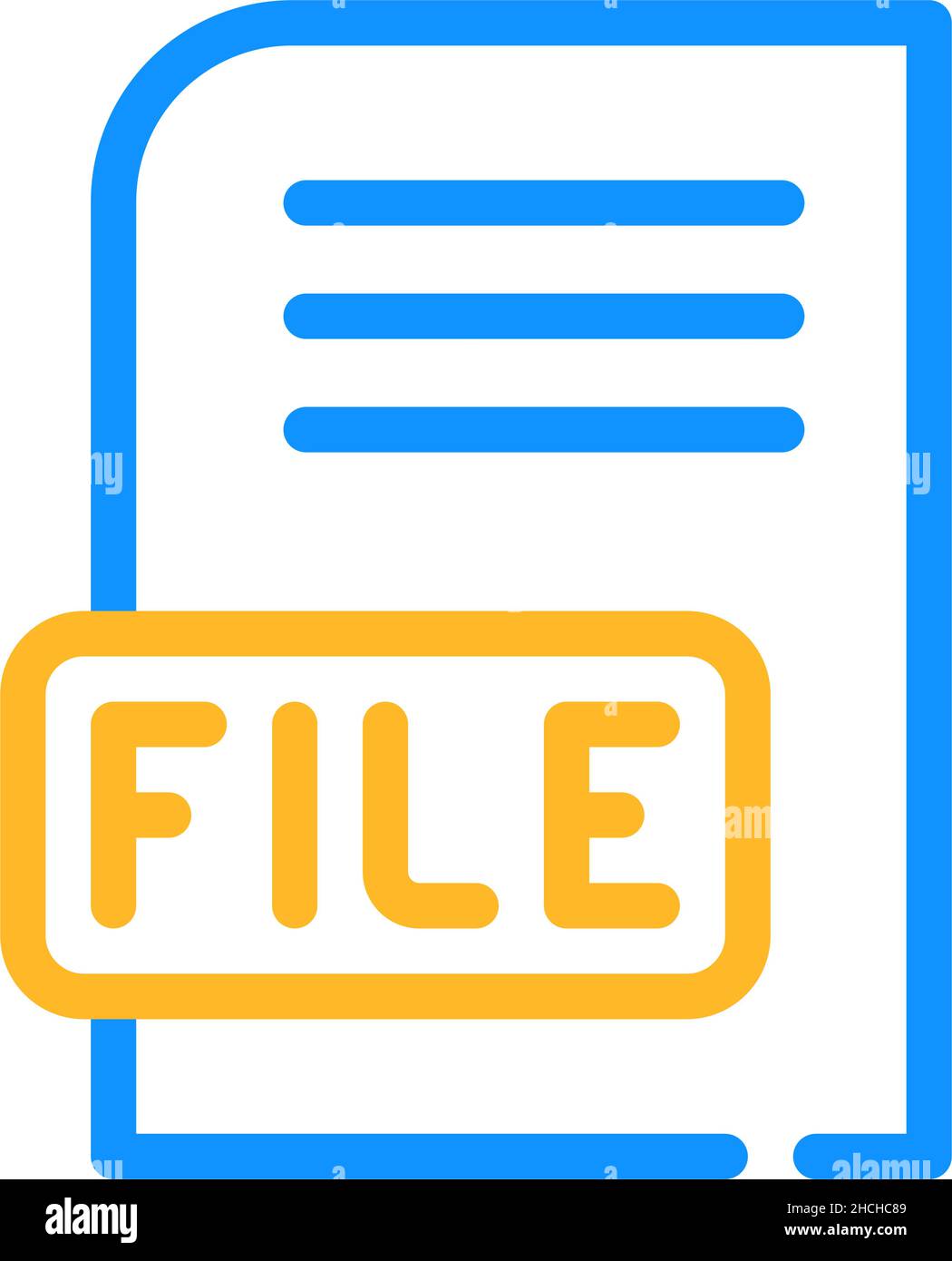 file digital document color icon vector illustration Stock Vector Image ...