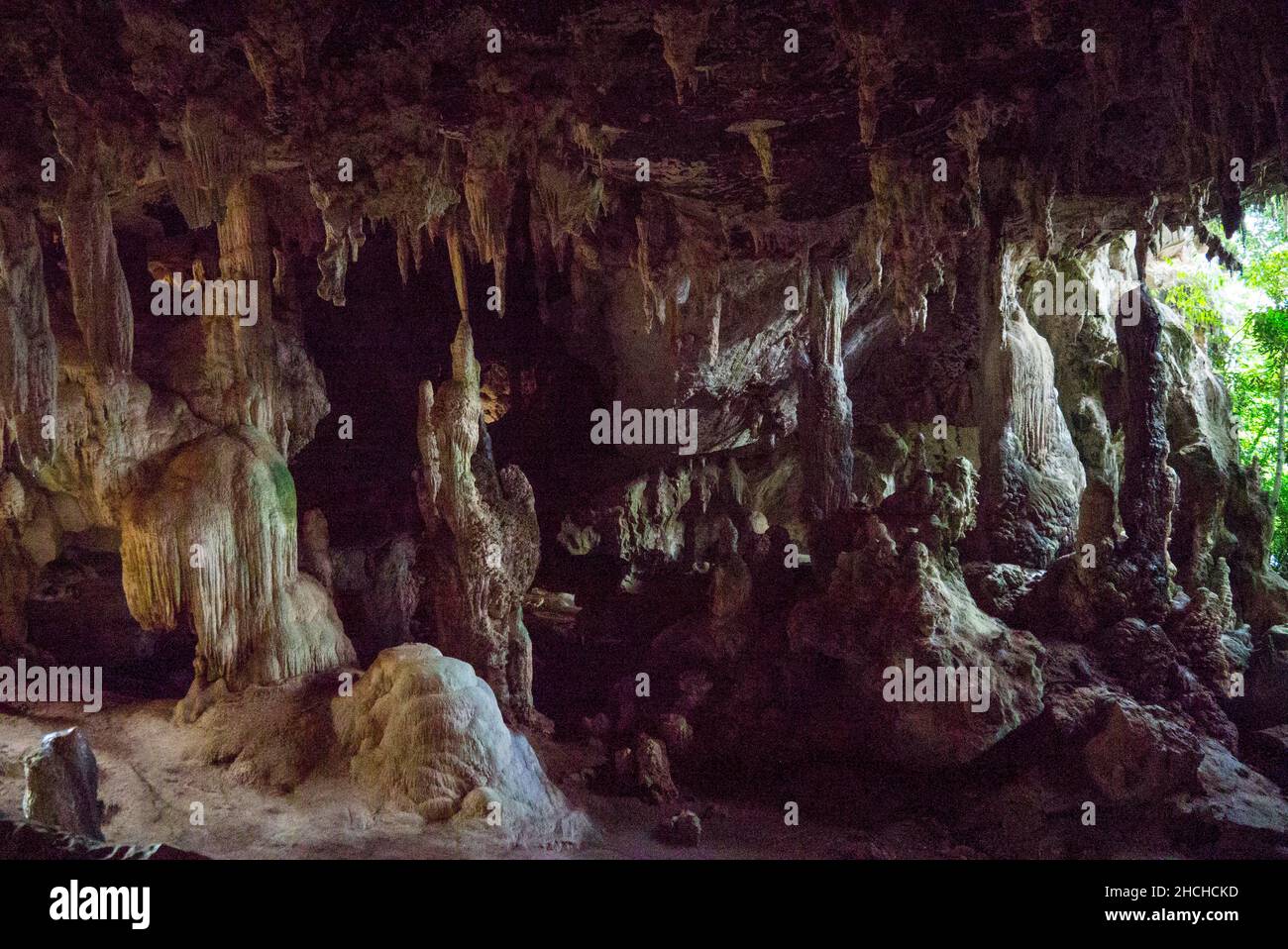 Limestone cave Big headed Ghost Cave, Mangrove coast at Ao Luk Big ...