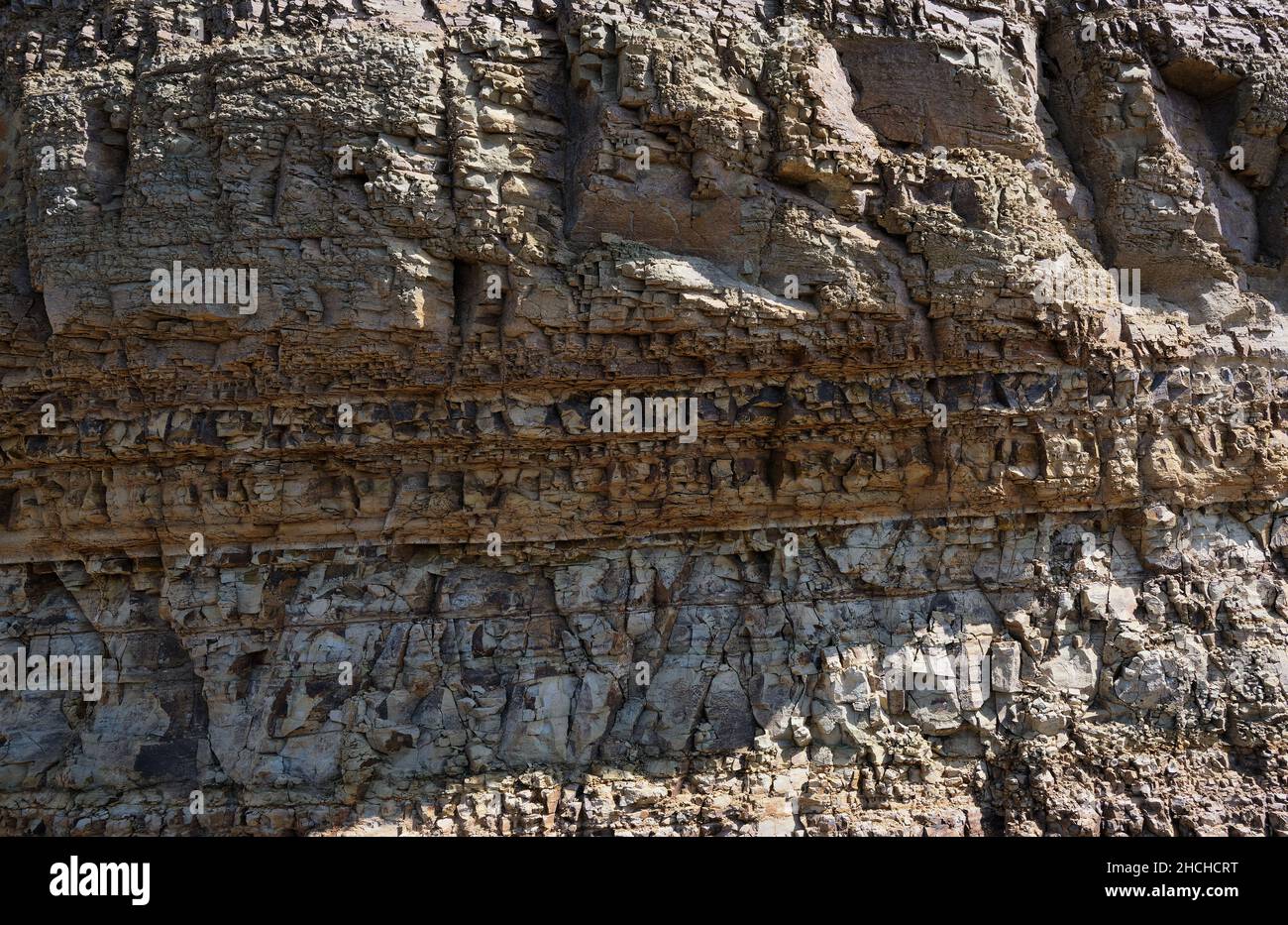 The slices of the rock with a multiple colors and natural ornaments ...