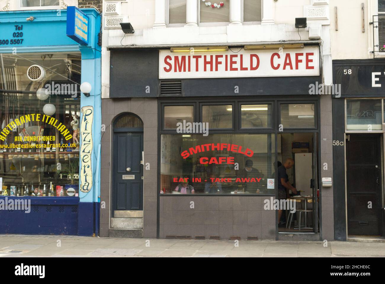 The Smithfield Cafe on Long Lane, Smithfield, London, EC1, England, U.K Stock Photo - Alamy