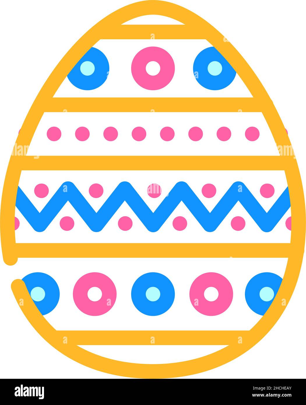 easter holiday color icon vector illustration Stock Vector Image & Art ...