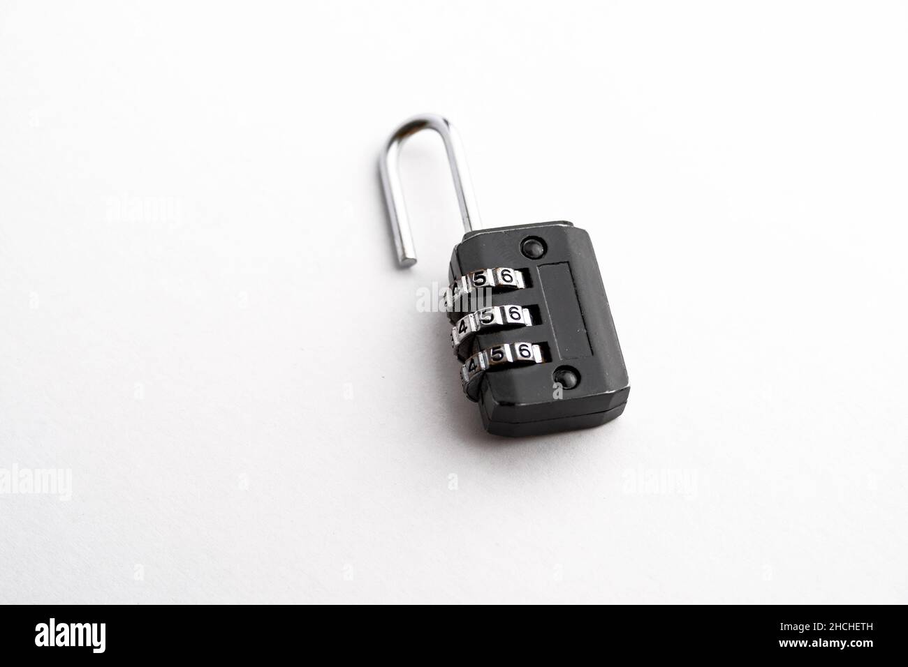 Locker with a pin code isolated on white background Stock Photo - Alamy