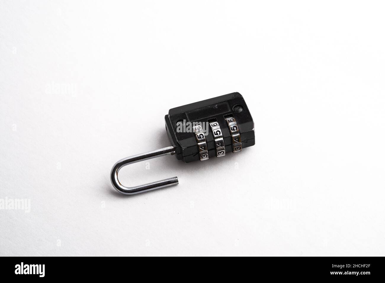 Locker with a pin code isolated on white background Stock Photo - Alamy