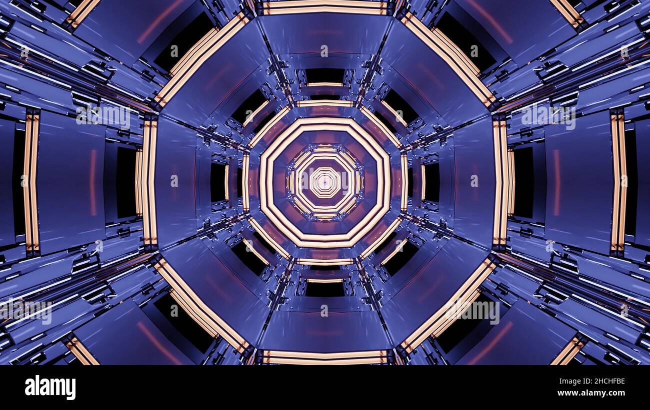 3D rendering of futuristic kaleidoscopic patterns background Stock Photo - Alamy