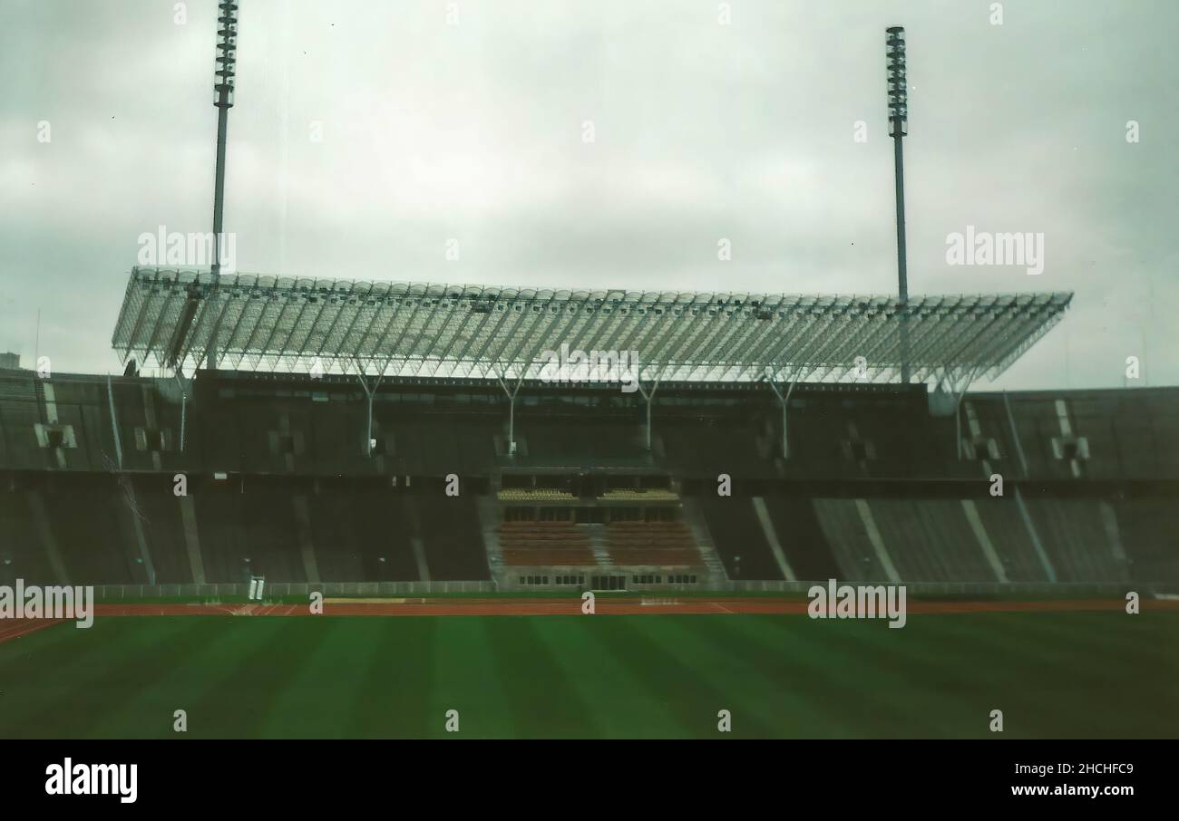 The Olympic Stadium in Berlin, Germany in 1993, shortly after the ...