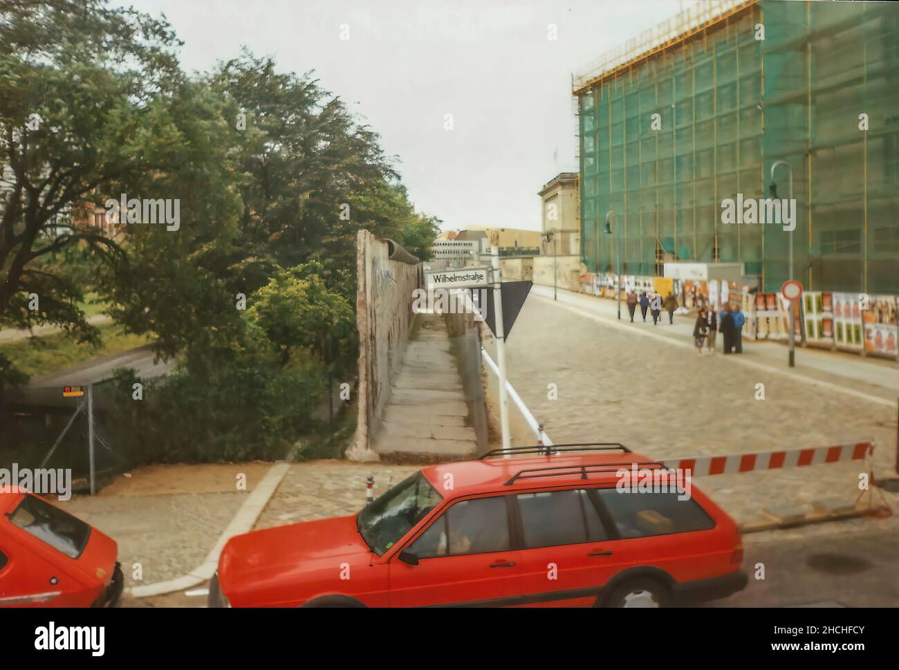 An old section of the Berlin Wall in Germany taken shortly after ...